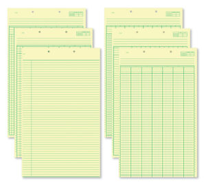21127 Green Columnar Work Sheets 8 1/2 x 14″ – Business Forms Blog